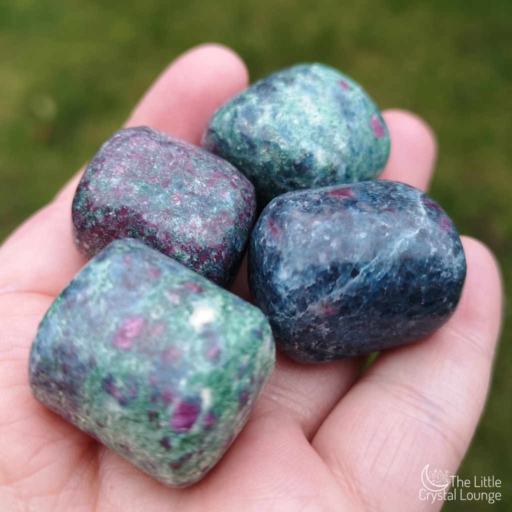 Ruby in Fuchsite - Tumbled - The Little Crystal Lounge
