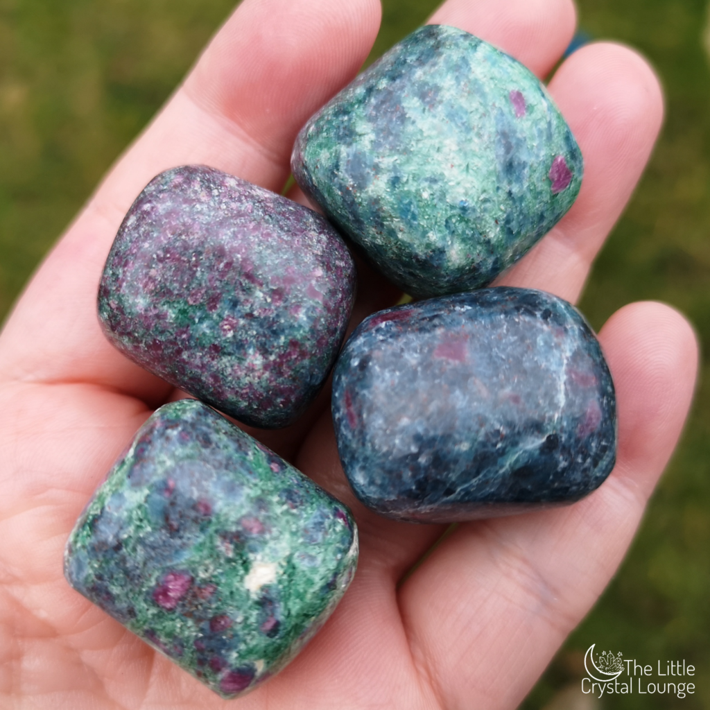 Ruby in Fuchsite - Tumbled - The Little Crystal Lounge