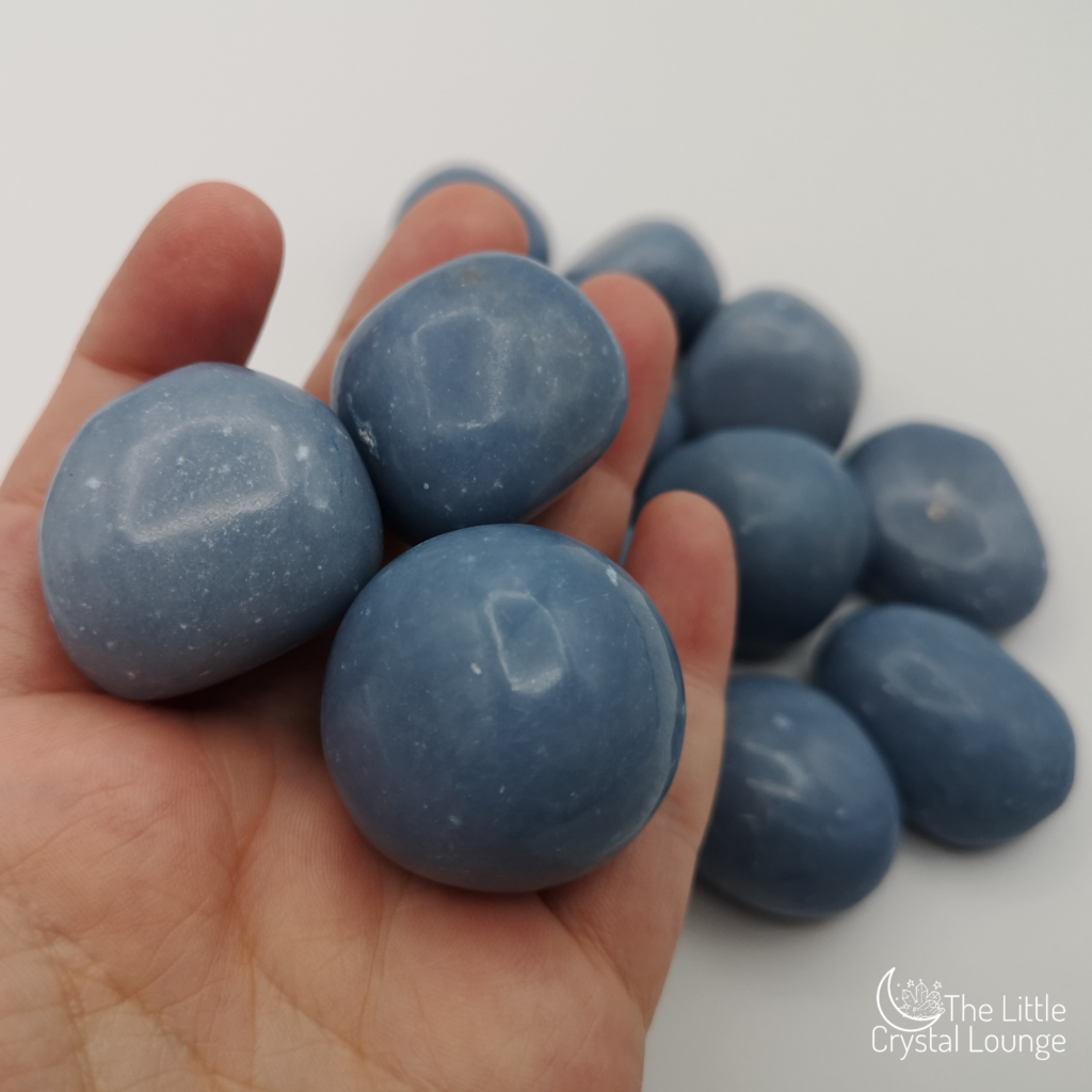 Angelite Tumbled Crystal - The Little Crystal Lounge